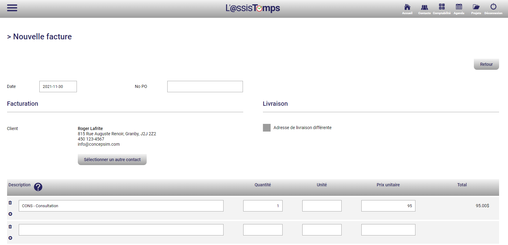Logiciel de comptabilité en ligne - 100% Québécois - L'AssisTemps