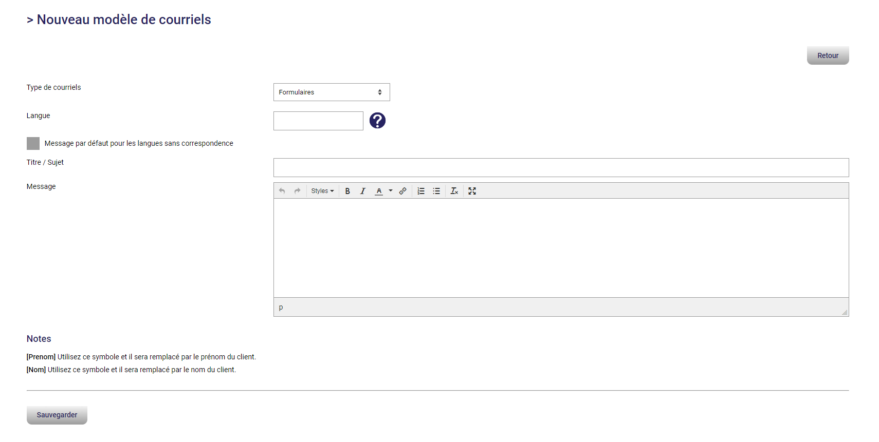 Utiliser les modèles de courriel dans l'AssisTemps - L'AssisTemps
